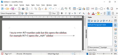 Regression Cannot Enter Altnumber Codes For Unicode Symbols Anymore After Updating To