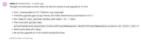 Gitlab Docker Major Update Skript Manufaktur