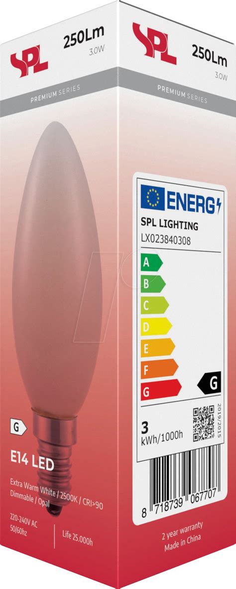 Schi Lx023840308 Led Bulb E14 3 W 250 Lm 2500 K Filament Dimmable At Reichelt Elektronik