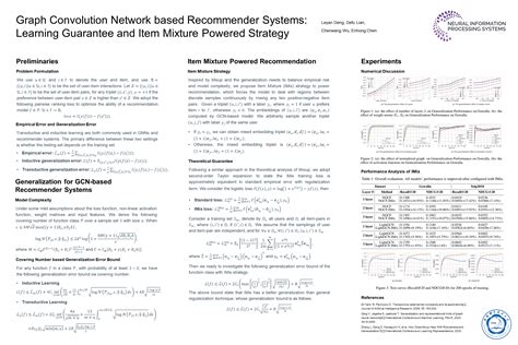 Neurips Poster Graph Convolution Network Based Recommender Systems Learning Guarantee And Item