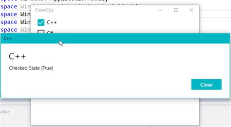 Learn Universal Windows Programming Via Modern C Check Box