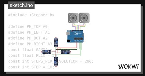 Dual Axis Solar Panel Wokwi ESP STM Arduino Simulator