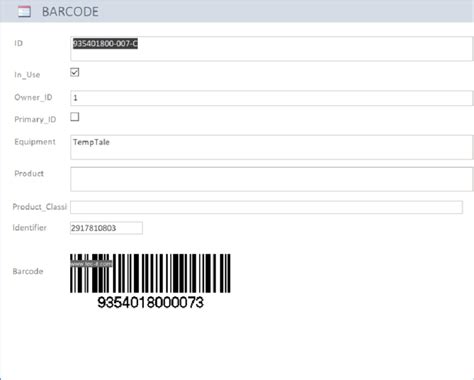 barcode form in barcode assignment database download scientific diagram
