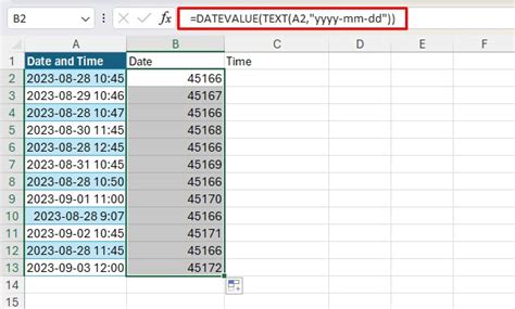 How To Separate Date And Time In Excel
