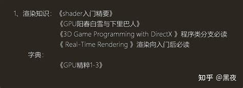 《ta技术美术学习框架》 知乎