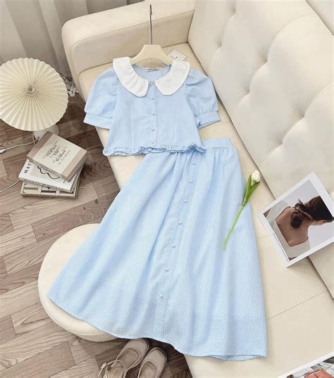 Set kẻ xốp khuy ngọc xanh Mik group com vn