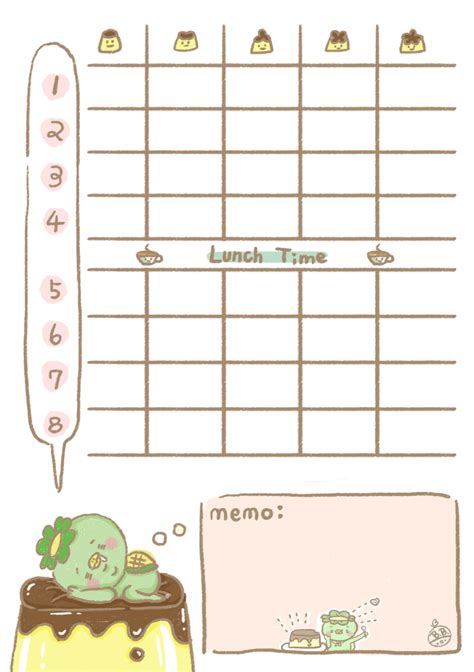 插畫課表時間表 手作板 Dcard