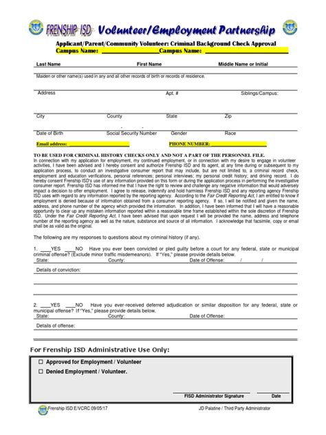 Crc Form Blank Pdf