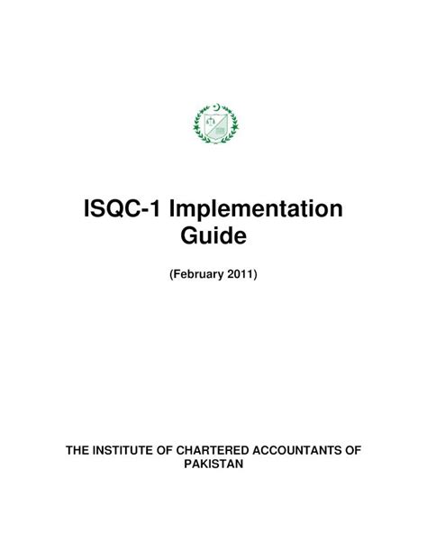 Pdf Isqc 1 Implementation Guide Dokumentips