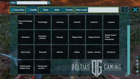 ARK Ascended New Cheat Menu Allows To Spawn DLC Creatures Deltia S Gaming