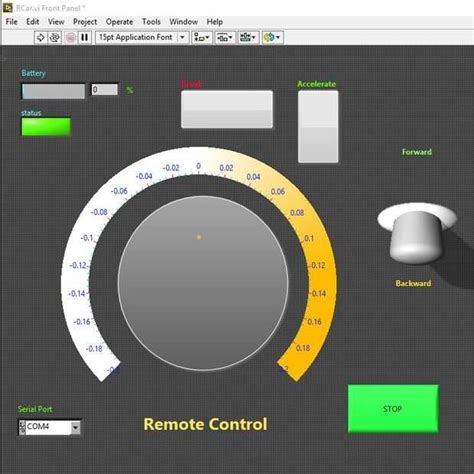 Arduino Bluetooth coche controlado por Labview Paso programación askix