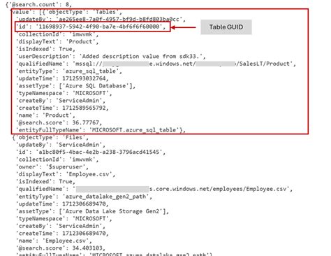 programmatically documenting table columns in microsoft purview with