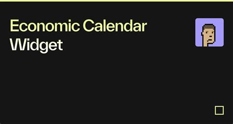 Economic Calendar Widget Codesandbox