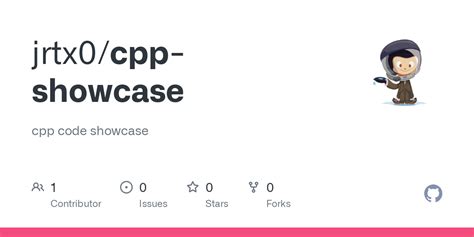 Github Jrtx0 Cpp Showcase Cpp Code Showcase