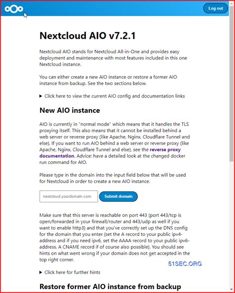 5 Mins Docker Install Nextcloud Aio Using Docker Netsec