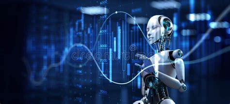 Ai Driven Financial Analytics And Data Visualization In Modern Technology 3d Render Stock