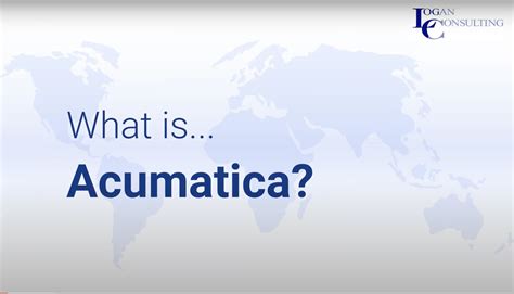 What Is Acumatica Logan Consulting
