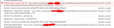 Websocket Connection Failed Notebook Jupyter Community Forum
