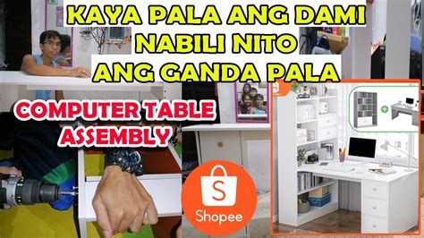 How To Assemble Computer Table From Shopee Lazada Paano Mag Assemble Ng Computer Office