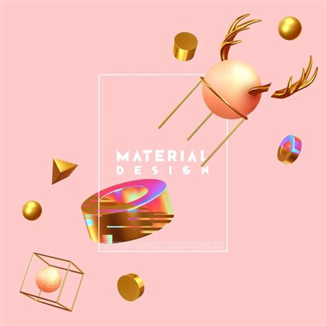 Premium Vector Chaos Abstract Background With 3d Objects Realistic Geometric Shapes Design Mess