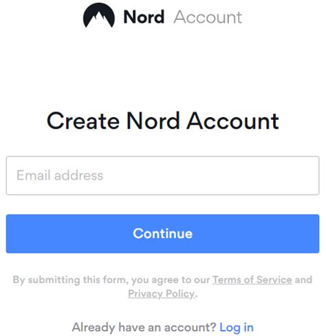 Creating A New Account Nordpass