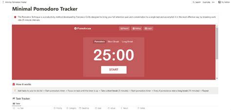 7 Best Notion Pomodoro Tracker Templates Notionzen