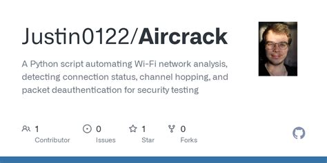 Github Justin0122aircrack A Python Script Automating Wi Fi Network Analysis Detecting
