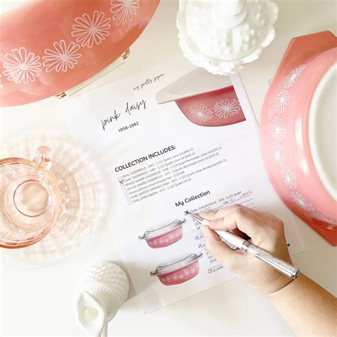 Pyrex Daisy Pattern Etsy