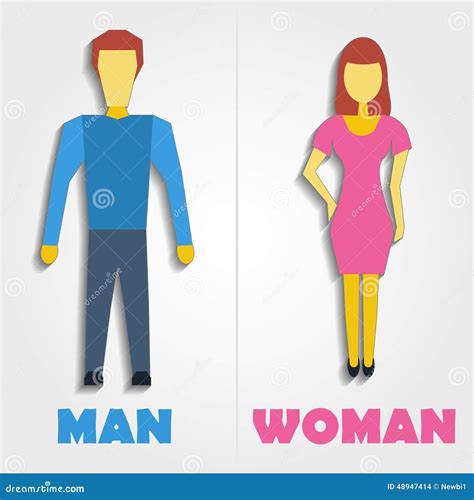 Male And Female Restroom Symbol Icon Vector Illustration Stock Vector