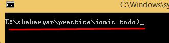 Angularjs How To Run Ionic Project In Terminal Stack Overflow
