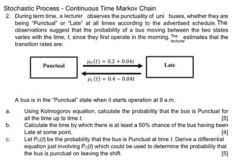 Solved Stochastic Process ﻿continuous Time Markov Chain2