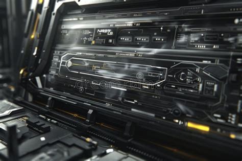 Ai Car Dashboard Interface High Tech Vehicle Display Futuristic Automotive Technology Stock