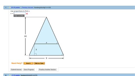 Solved Use Proportions To Find X X Chegg Com