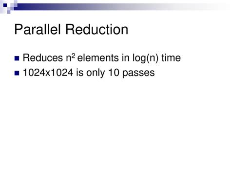 gpgpu parallel reduction and scan ppt download