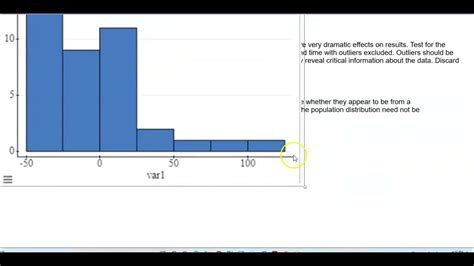 Math 14 65 Example 2 Using Statcrunch To Draw A Histogram And Normal Quantile Plot Youtube