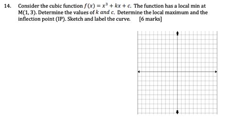 solved consider the cubic function f x x3 kx c the