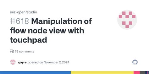 Manipulation Of Flow Node View With Touchpad · Issue 618 · Eez Open