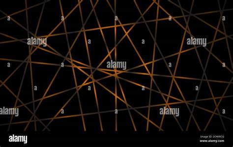 Abstract Dark Background Of Intersecting Lines In Yellow Colors Stock Vector Image And Art Alamy