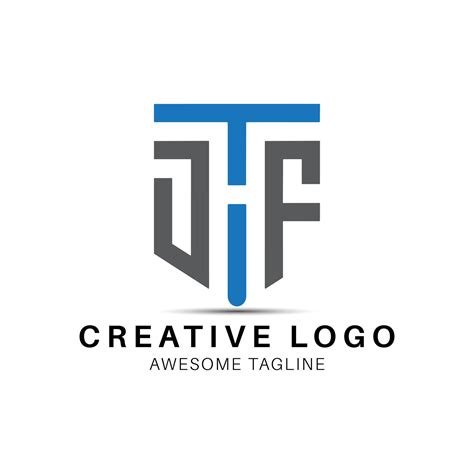 Jtf Letter Logo Design Icon 33298363 Vector Art At Vecteezy