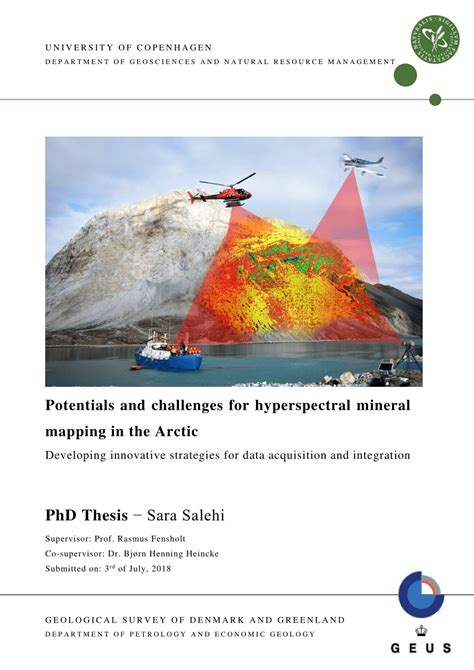 Pdf Phd Thesis Potentials And Challenges For Hyperspectral Mineral Mapping In The Arctic
