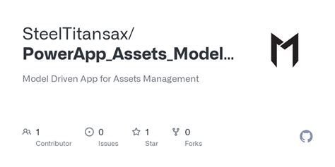 Github Steeltitansaxpowerappassetsmodeldrivenapp Model Driven