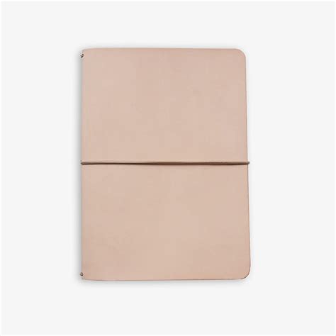 Multi Elastic Band Leather Folder Natural Kartotek Copenhagen