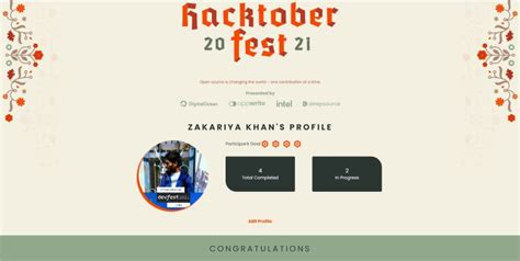 zakariya khan on linkedin hacktoberfest2021 digitalocean