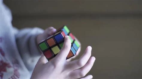 Girl Playing With Rubik S Cube Stock Video Pond5