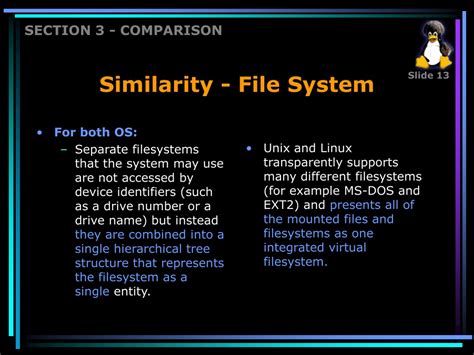 ppt linux vs unix operating system comparison powerpoint