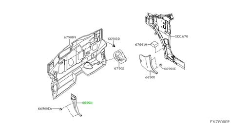Buy Genuine Nissan 66901bc000 66901 Bc000 Finisher Dash Sidelh