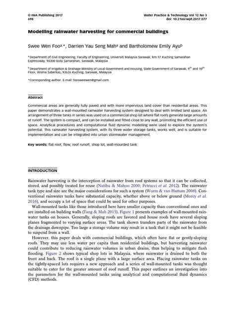 Computational Fluid Dynamics Method Pdf Surface Runoff Water