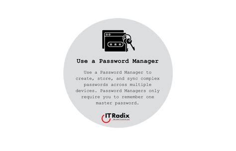 Security Tip Use A Password Manager It Radix Nj