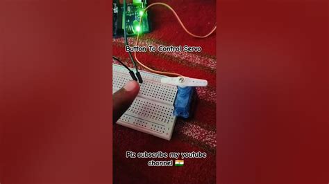 Button To Control Servomotorcontrol Ytshorts Ece Arduino