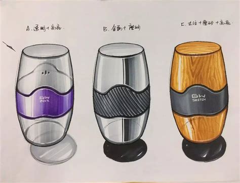 马克笔木材表现 笔木材 笔树 大山谷图库